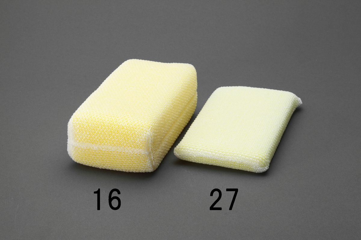 ●サイズ…80×150×20mm●重量…11g●材質…ネット：ポリエステル、スポンジ：ポリウレタン●用途…グラス、食器、調理器具、シンクなどキズのつきやすいものの汚れに細目抗菌スポンジを使用しており薄手で 折り曲げやすくネットのエッジで汚れ...