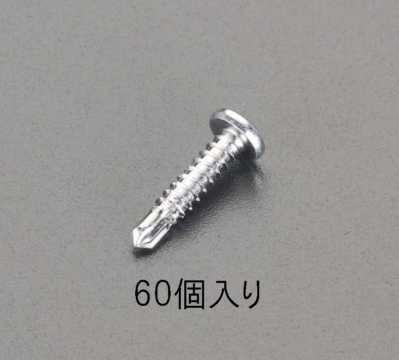 ●材質:鉄(三価クロメート)●頭形状:(+)ナベ頭●サイズ:4×30mm●入数:60個先端がドリルになっている為、下穴が必要ありません。000012024280 HD　