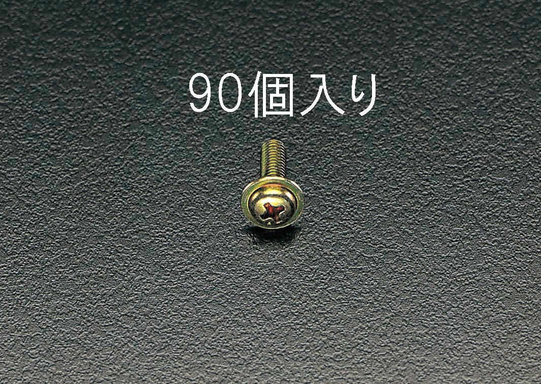 ●材質:鉄(クロメートメッキ)●頭形状:(+)ナベ頭●サイズ:M4×10●入数:90個000012065136 HD　
