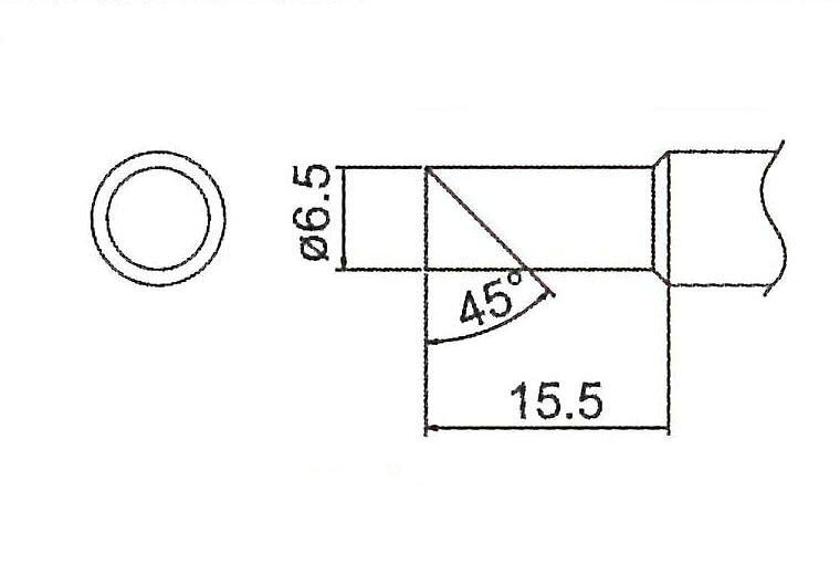 ●こて先…φ6.5mmEA304HD-47用こて先　