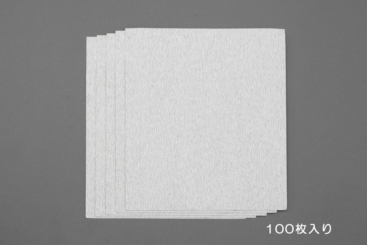 粒度：#400砥粒：シリコンカーバイドサイズ：228X280mm重量：13g(5枚あたり)基材：Awt用途：木工生地および塗面の研磨、シーラー、サーフェーサー研磨、金属塗装面研磨に入数：100枚空研ぎ専用表面に目詰まり防止特殊処理を施してい...
