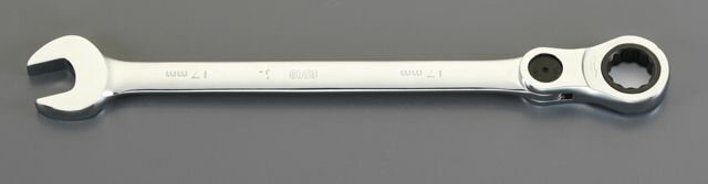●サイズ…18mm●全長…287mm●材質…クロムバナジウム鋼12ポイント　ラチェット部、首が180°回転します。手元のロックボタンによって13箇所での角度調整、固定が可能狭い奥まった箇所等への使用に最適です。000012204189楽天 ...