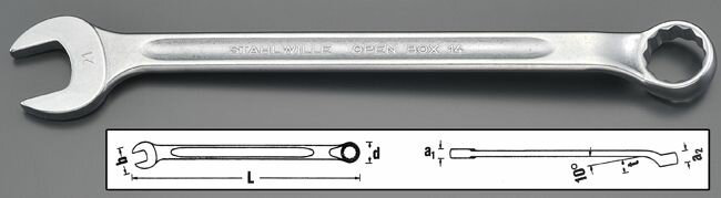 ●材質…クロム合金鋼●サイズ…36mm●重量…951g●寸法図サイズ…・L(全長)：480mm・b：74mm・d：50.8mm・a1：13mm・a2：19mm・t：28mmクロムメッキ12ポイント10°タイプ000012226639楽天 HD店　