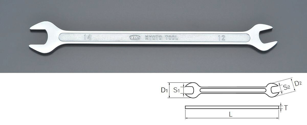 ●サイズ…S1×S2：17×19mm D1：36mm D2：40mm T：4.5mm L(全長)：235mm●重量…120g●材質…工具鋼厚みの少ないデザインの為、狭い箇所での作業に威力を発揮します。000012226649楽天 HD店　