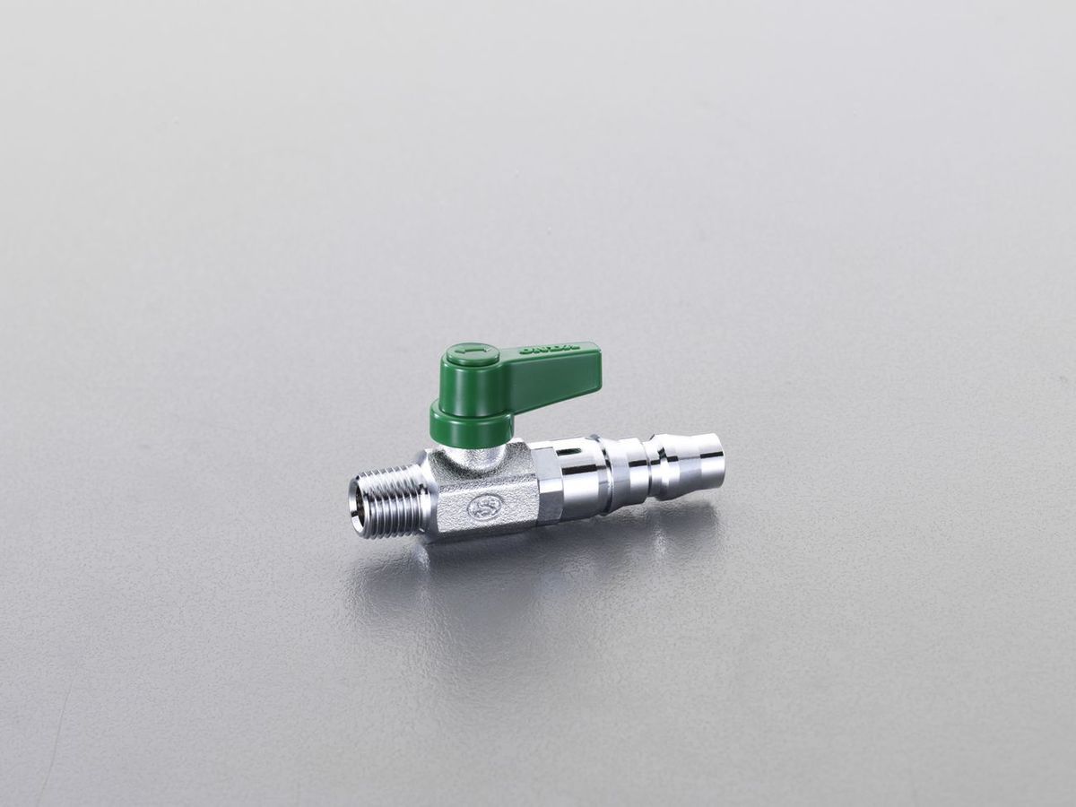 ●材質:真鍮（ボディー）●最高圧力:1MPa●使用流体:冷温水・油・エアー●使用温度:-20°C-80°C●ねじサイズ:R1/8"●全長:70mmエアープラグ付000012257108 HD　