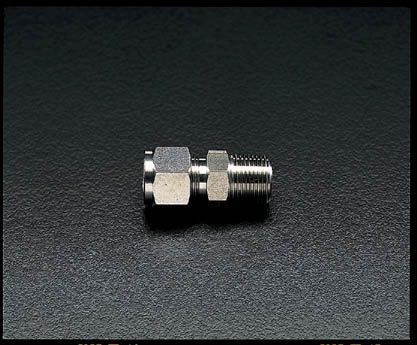 ●材質:SUS316●使用温度:-196-600°C●適用パイプ外径:6mm●取付ねじ:R（PT）3/8"チューブ使用時は、インサートリングが別途必要となります。000012050476 HD　