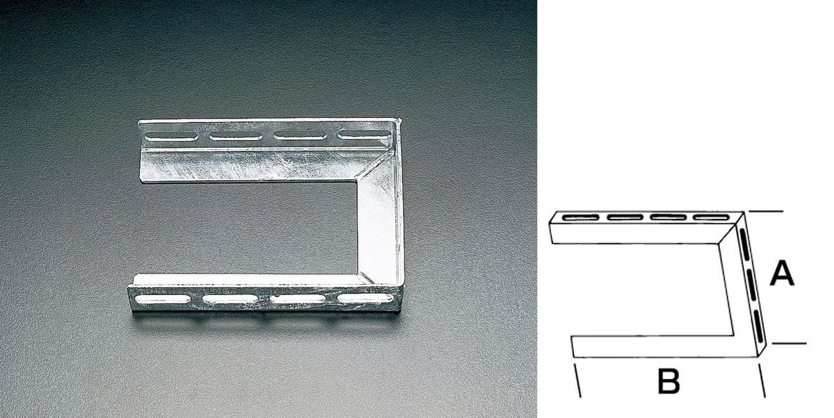 ●材質:スチール（どぶメッキ）●サイズ（A×B）:180×240mm●厚み:3.2mm●幅:40×40mm●ボルト穴サイズ:11×50(L)mm●穴数:3×4000012050731 HD　