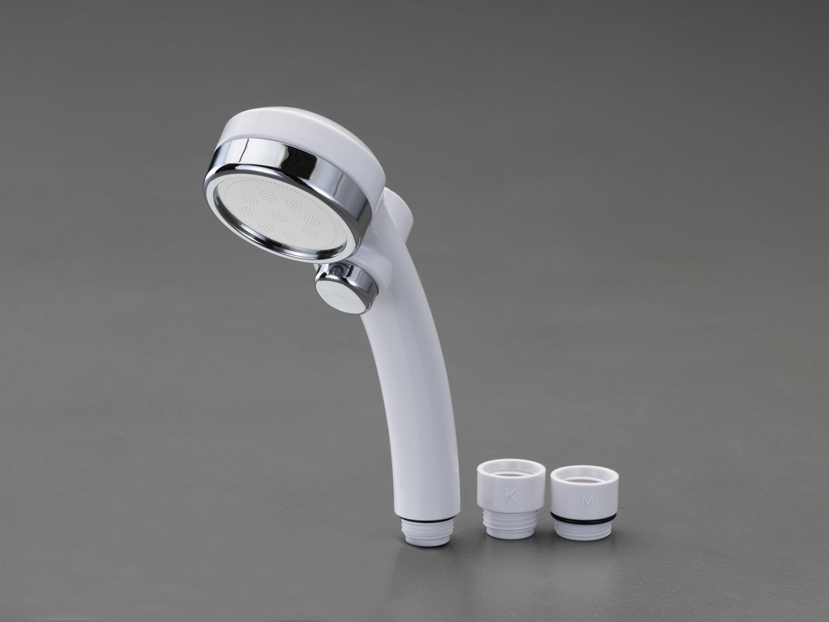 ●ヘッド径:55mm●取付ねじサイズ:G1/2"●材質:ABS、ステンレス●使用圧力:0.75MPa●使用温度:60°Cアダプター付金属噴板を使用した優しいシャワーです。000012253024 HD　
