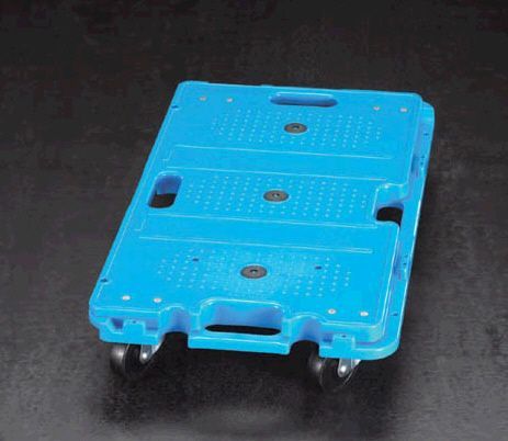 ●荷台材質:ポリプロピレン●車輪径:75mm(4輪自在ゴム車)●床高さ:128mm●積載均等耐荷重:120kg●荷台サイズ:680×390mm●重量:3.6kg連結、積み重ねが可能です。000012026859 HD　