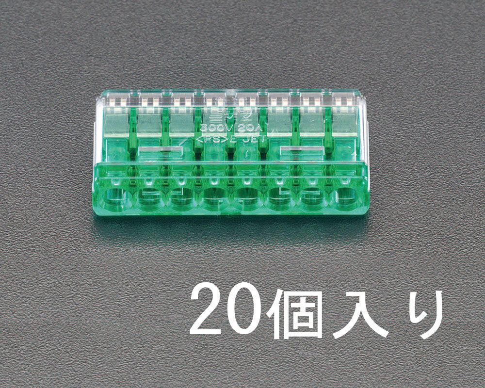 ●極数:8●適合電線:φ1.6、φ2.0●定格:20A 300V●サイズ:20.3×33.7×8.9(H)mm入数は20個入りです。000012030084 HD　