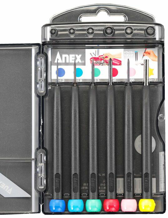 ●(セット内容)…6本組・(+)ドライバー：#00・#0・(-)ドライバー：1.2・1.8・2.3mm・フチなしめがね用ドライバー●全長…113mmハンドル部には使いやすい回転キャップ付000012097537楽天 HD店　