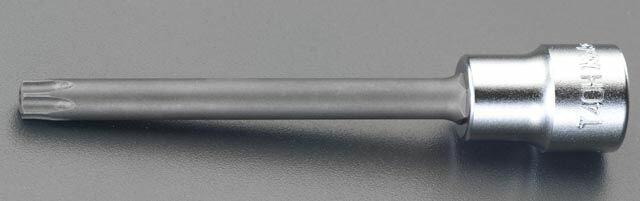 ●差込角…3/8”●全長…100mm●サイズ…T55イジリ止付丸軸のため、従来の六角軸では入らなかったサービスホールにも入ります。000012087104楽天 HD店　