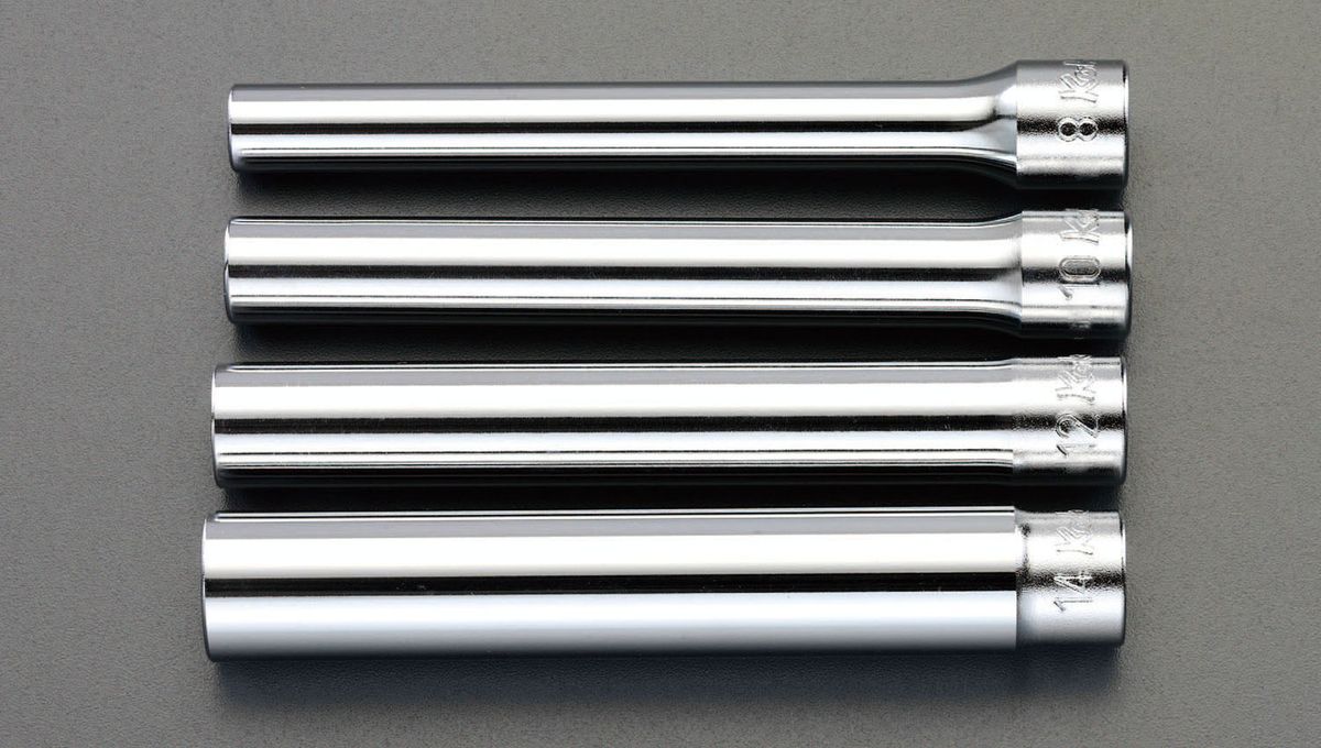 ●差込角…3/8”●対辺×外径…8×12・10×14.5・12×16.8・14×20mm●全長…120mm4個組000012015579楽天 HD店　