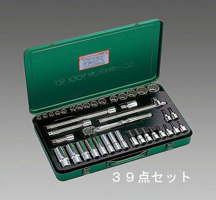 ●(セット内容)…39点セット●ソケット(12角)…10・11・12・13・14・16・17・18・19・21・22・24・27・30・32mm●ディープソケット(12角)…12・13・14・17・19・21・24・30mm●(+)ビットソ...