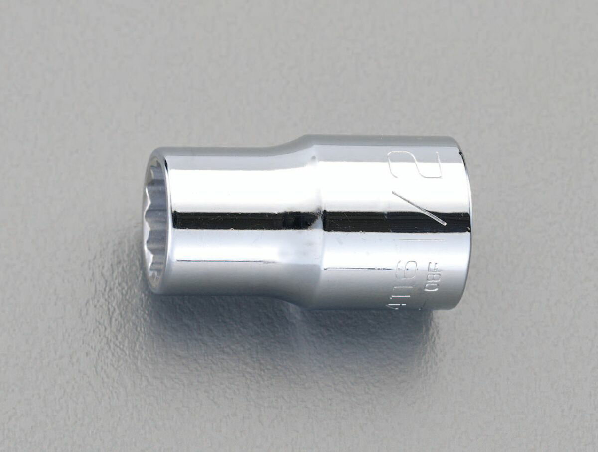 ●差込角…1/2”●対辺(mm)…19●外径…27mm●全長…38.1mm●材質…スチール(クロムメッキ仕上げ)000012099139楽天 HD店　