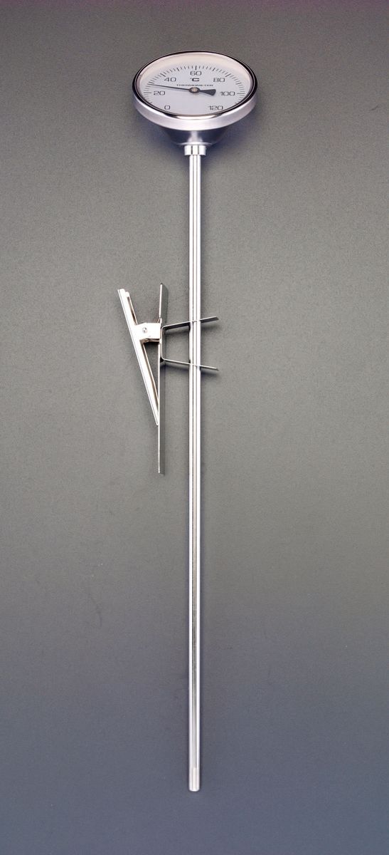 ●測定範囲…0〜120℃●1目盛…2℃●感温部サイズ…φ8×400mm●ケース外径…80mm●ダイヤル径…75mmオールステンレス鍋取付用クリップ付000012200061楽天 HD店　