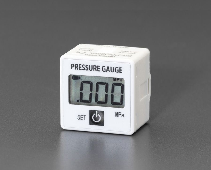 ●使用圧力:0-1.0MPa●耐圧力:1.5MPa●使用流体:空気●取付ねじ:R1/8"●電源:リチウム電池(CR2032)付属000012263816楽天 HD店　