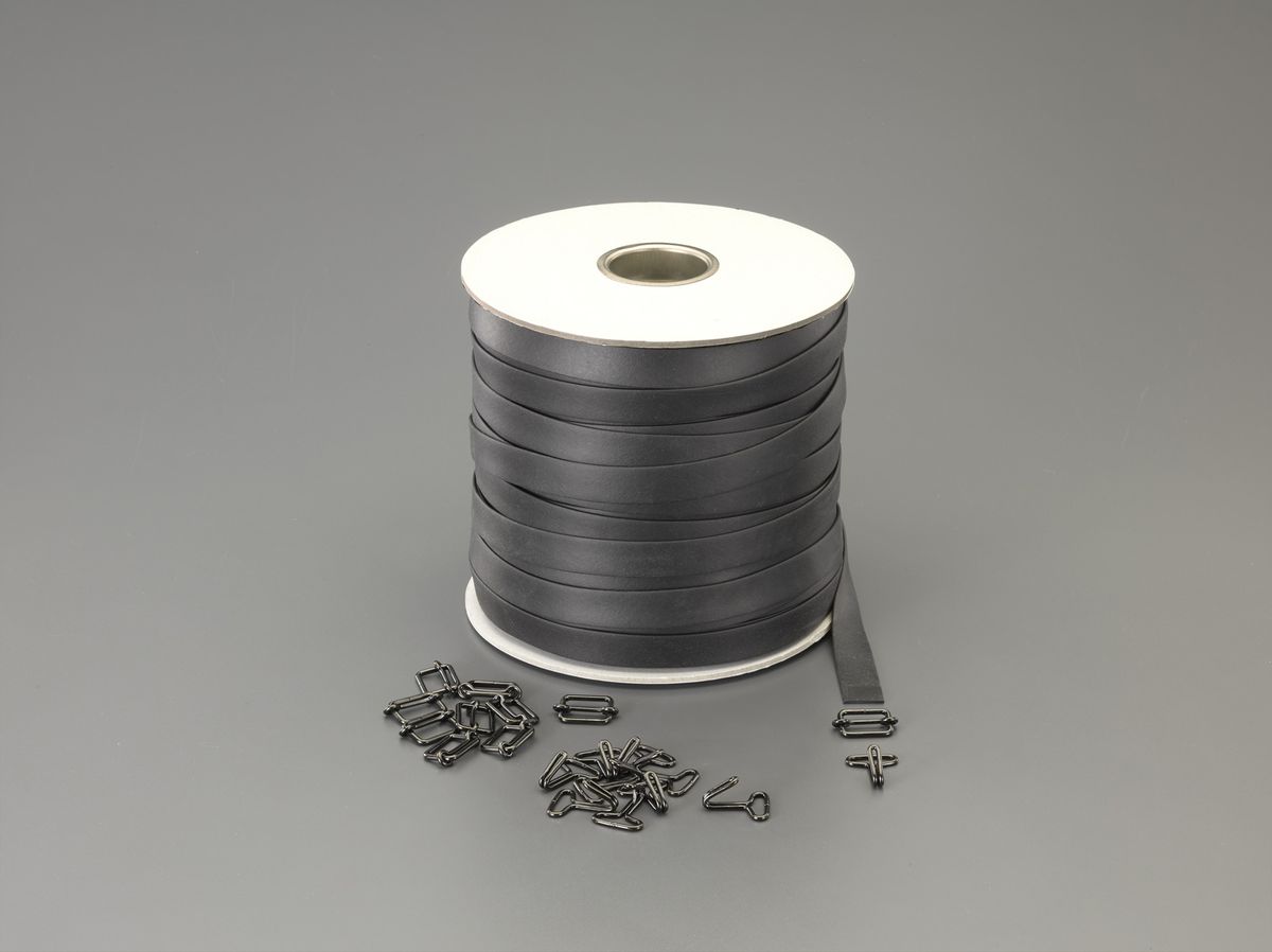 ●サイズ:20(W)mm×2(T)mm×100(L)m●材質:合成ゴム※先端金具10組付●フック内径:11mm遊動止金具によって長さの調整ができます。000012263510楽天 HD店　