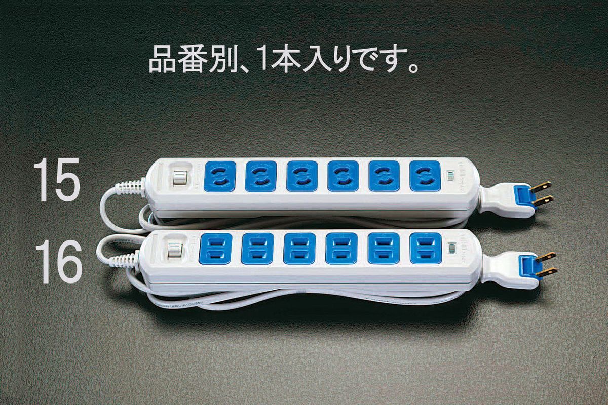 ●コード長:3m●定格:15A・125V●コンセント数:6個●サイズ:46×263mm抜け止め形マグネット(取外し可能)、パイロットランプ付入数は1本入りです。000012054225楽天 HD店　