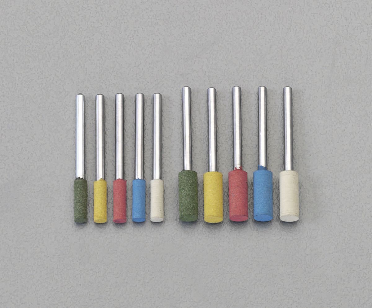 ●(セット内容)…10本組セット直径×高さ×全長（粒度）4×13×45mm（＃120）4×13×45mm（＃180）4×13×45mm（＃320）4×13×45mm（＃600）4×13×45mm（＃1000）6×15×45mm（＃120）6...