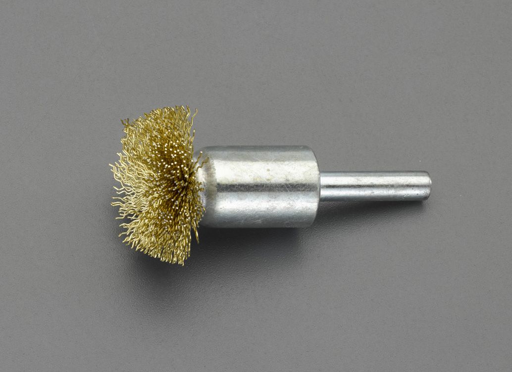 ●材質…鉄(真鍮メッキ)●最大回転数…20000rpm●外径…40mm●ブラシ厚…10mm●シャンク…6mm●線径…0.3mm●重量…58g000012252486 HD　