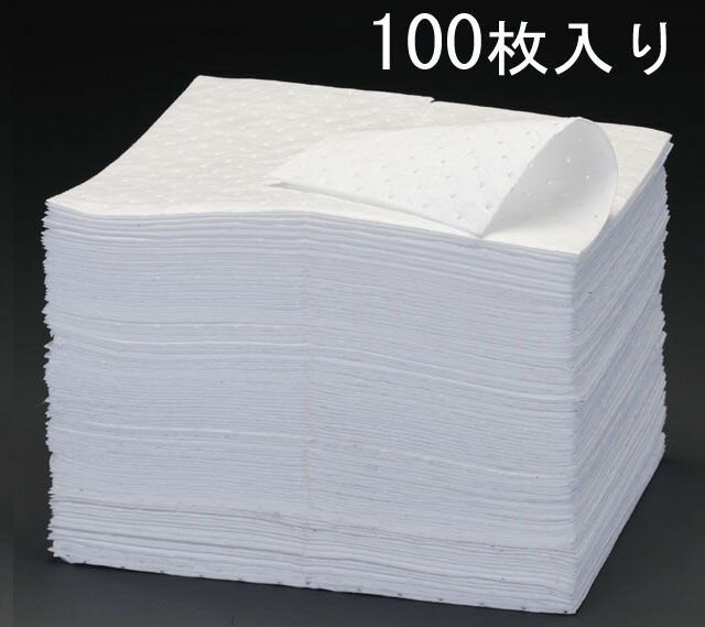 ●材質…ポリプロピレン●サイズ…410×510×4mm●吸収能力…約136L（100枚あたり）●入数…100枚油専用あらゆる種類の油を瞬時に吸着します。水面の油や漏出事故などの回収にも活躍します。000012216653楽天 HD店　