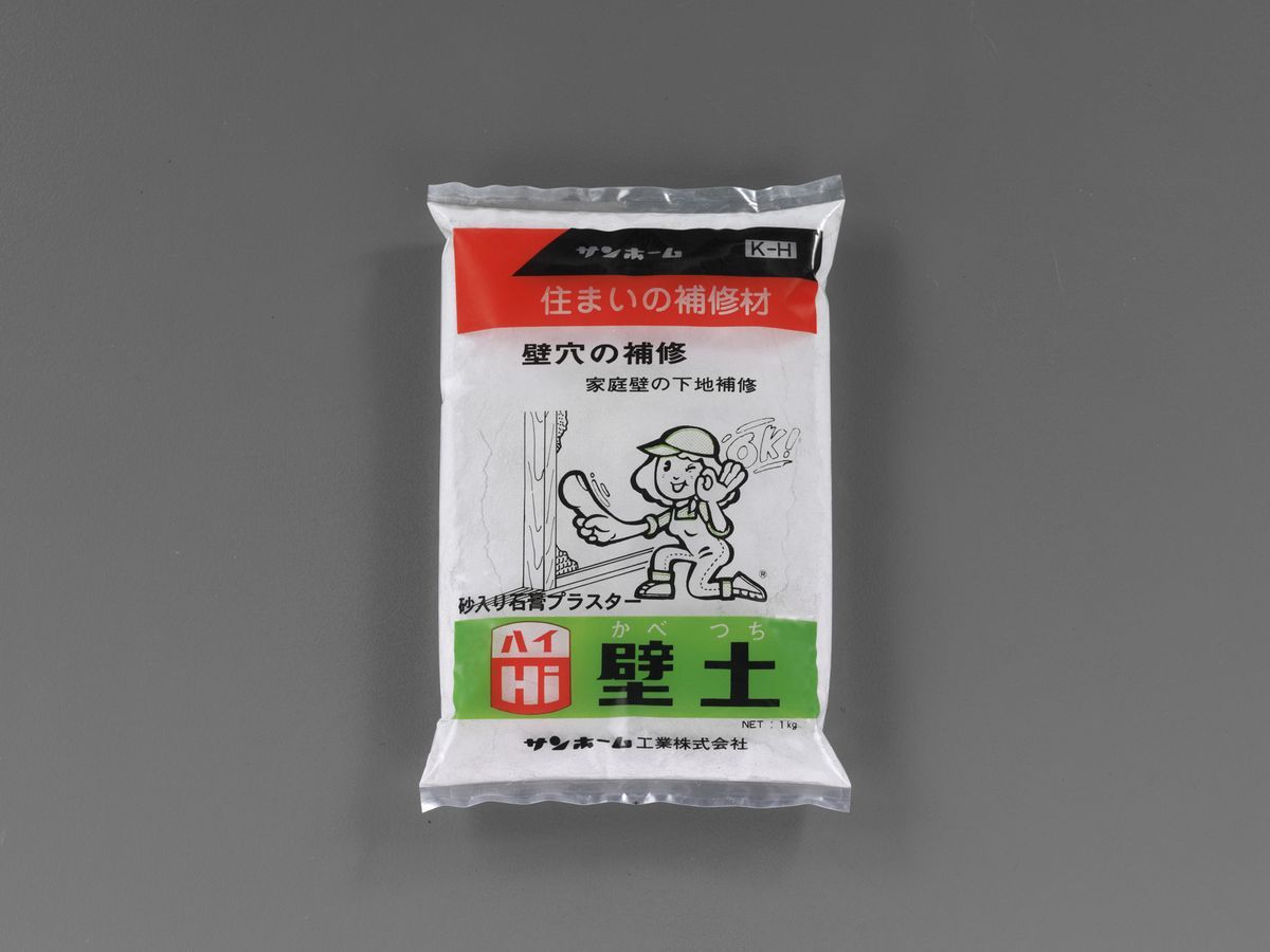 ●施工面積:250×250mm(10mm厚)●硬化時間:約半日-2日（気温によって変わります。）●カラー:ホワイト●内容量:1kg●成分:石膏プラスター・珪砂・他砂入り石膏プラスター上質プラスター、壁土、骨材配合。屋内の壁の穴の補修や家庭壁...