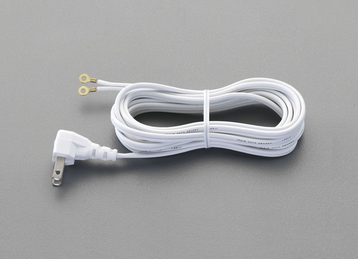 ●定格容量:12A 125V(1.25mm2×2心)●コード長:3mL型プラグ付平形コード000012216776 HD　