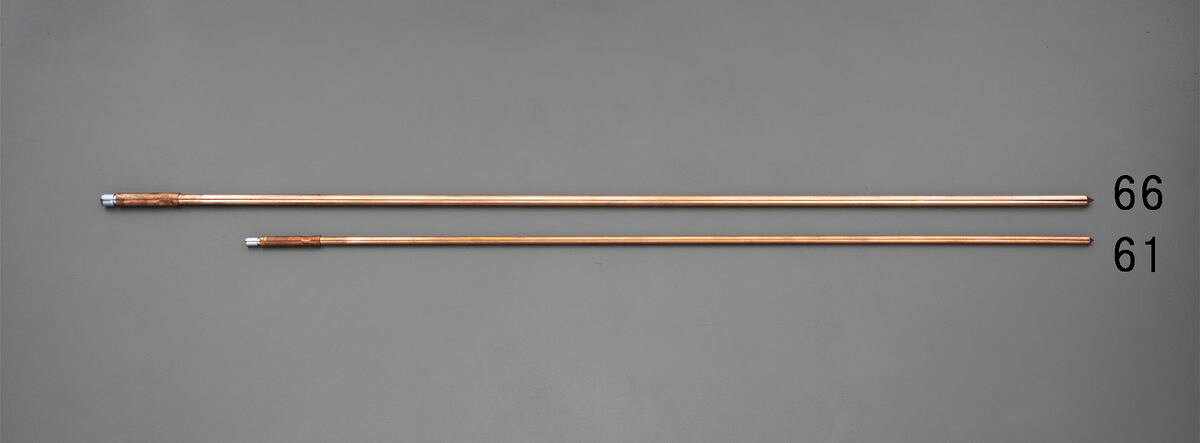 ●参考種別:B種●サイズ:φ10×1000mm●銅被覆厚:4-7μ●材質:銅被鋼棒（鉄心（銅メッキ））●重量:680g●適合リード棒（上部）:EA940AS-42連結式・下部用アース棒単一式（上部）として使用する場合は、リード端子（EA94...