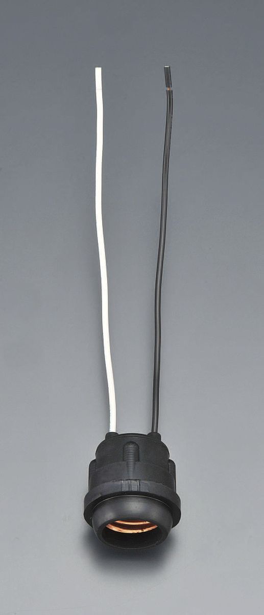 ●定格容量:6A・300V●受金:E26●材質:ゴム製●使用電線:1V0.9mm2屋外用防雨型ソケット000012230776 HD　
