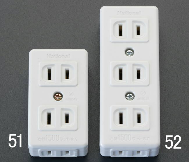 ●定格:15A 125V●差込口:3個●サイズ(mm):40×75×23(D)000012216841 HD　