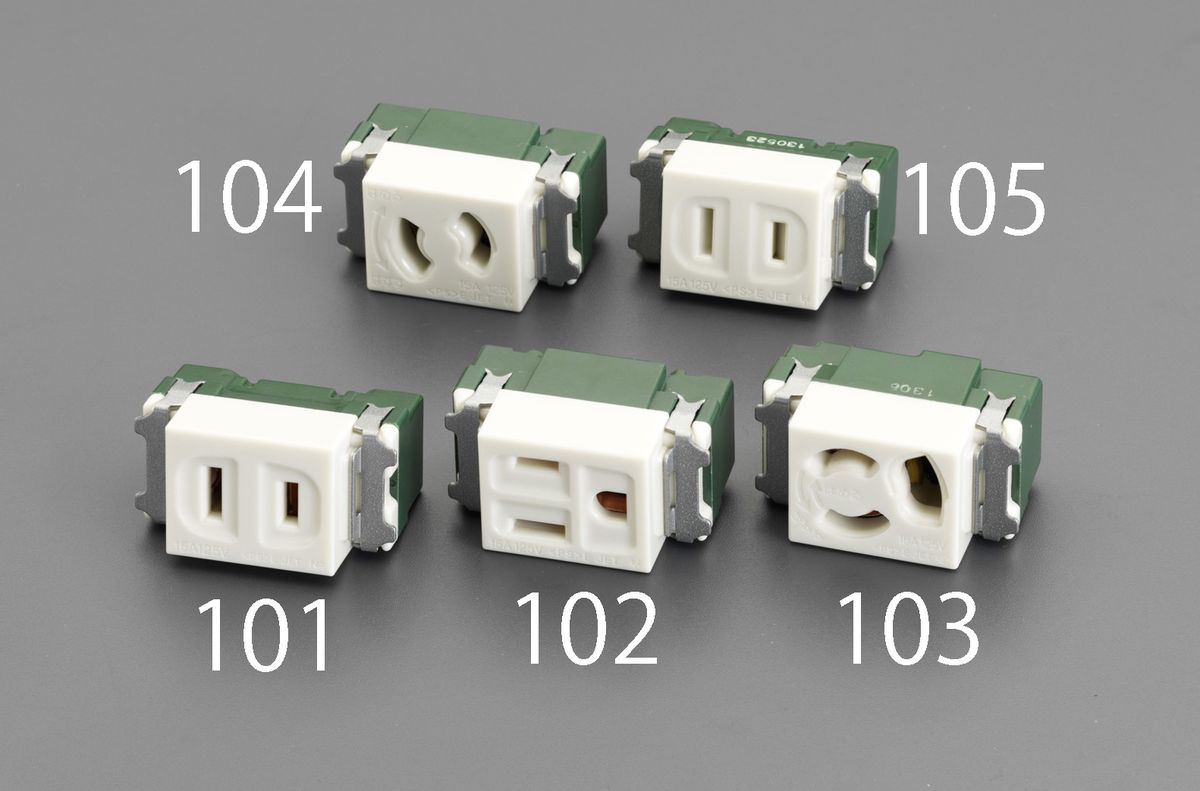 ●定格容量:15A 125V●差込み口:1個●サイズ:44×22.7×29(D)mm●適用電線:φ1.6、2mm Cu単線専用●連結方式:電線・接地:連結式ねじなし端子構造フルカラー1個用プレート適合000012257972 HD　