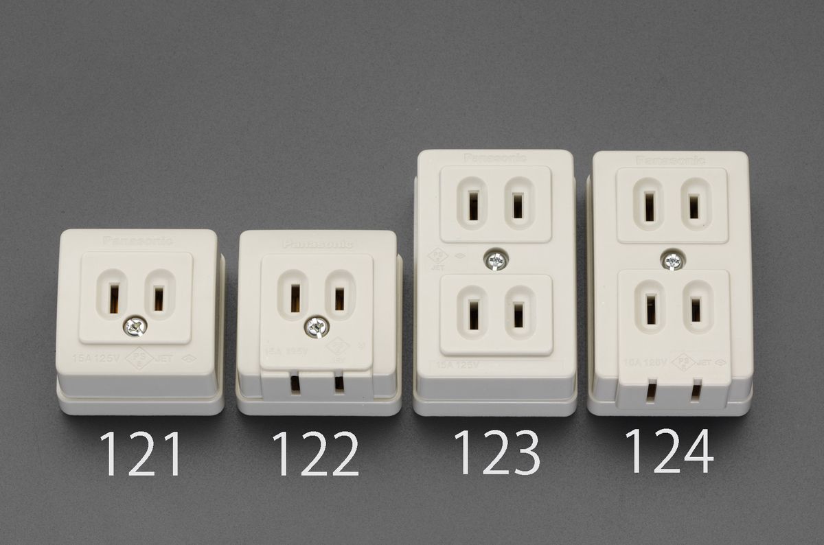 ●定格容量:15A 125V●差込口:2個●サイズ:48×48×30(D)mm●適用電線:φ1.6mm、φ2mmL型2個口コンセント巻線端子式000012258095 HD　