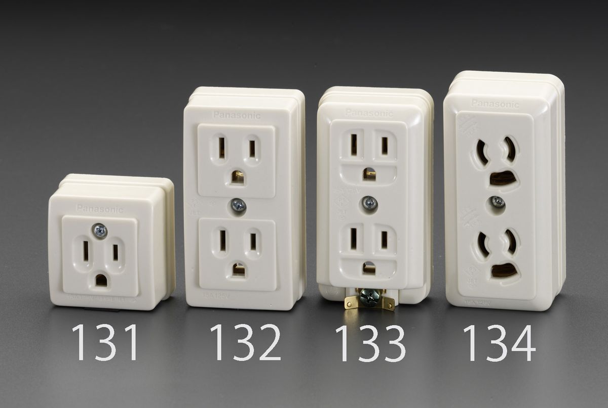 ●定格容量:15A 125V●形式:抜け止接地ダブルコンセント●サイズ:48×94×36(D)mm差込口:2個 抜止・接地2P送り端子付000012258102 HD　