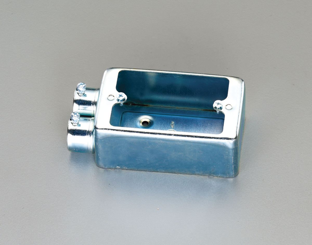 ●呼び:E19●サイズ:140×74×40mm●材質:スチール1個用同一二方出000012216874 HD　