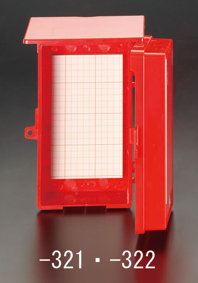 ●取付スペース:ELB:3P・60A×1、配電箱:30A×1●サイズ:295×196×150mm●有効深さ:100mm●カラー:レッド●材質:樹脂●バンド通し穴幅:27mmタテ型防雨型木板ベース付屋根付危険シール付開閉器やブレーカーボックス...