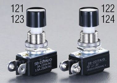 ●パネルカット:12.5mm●極数:単極単投●定格:3A 125V AC●パネル厚:4.9mm以下●スイッチ特性:OFF-〈ON〉●端子形状:ねじスイッチ特性の〈 〉はモメンタリになります。000012201810 HD　