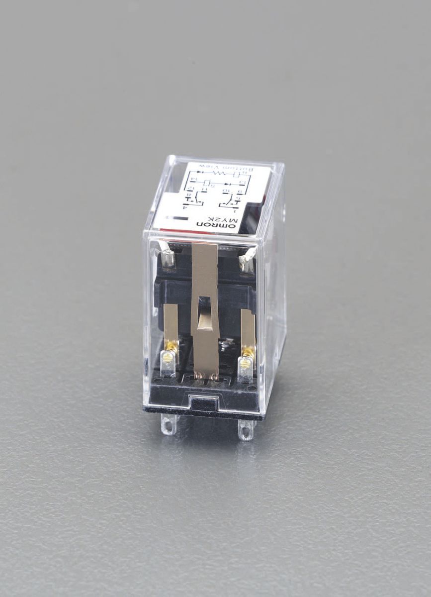 ●極数:2極●接点構成:2c●接点機構:シングル●定格通電電流:3A●使用周囲温度:-55℃-60℃●サイズ:21.5×28×36mm●仕様:基準型●定格電圧:AC100V●型式:MY2K000012231093楽天 HD店　