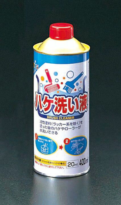 内容量：400ml油性塗料（ラッカー系を除く）を塗った後の刷毛やローラーの洗浄液です。ごく少量のこの洗い液で洗ったのち、水洗いできるので使用量がごくわずかで済みます。水性塗料を使った後の刷毛の洗浄や固化防止にもお使いいただけます。本品はうす...