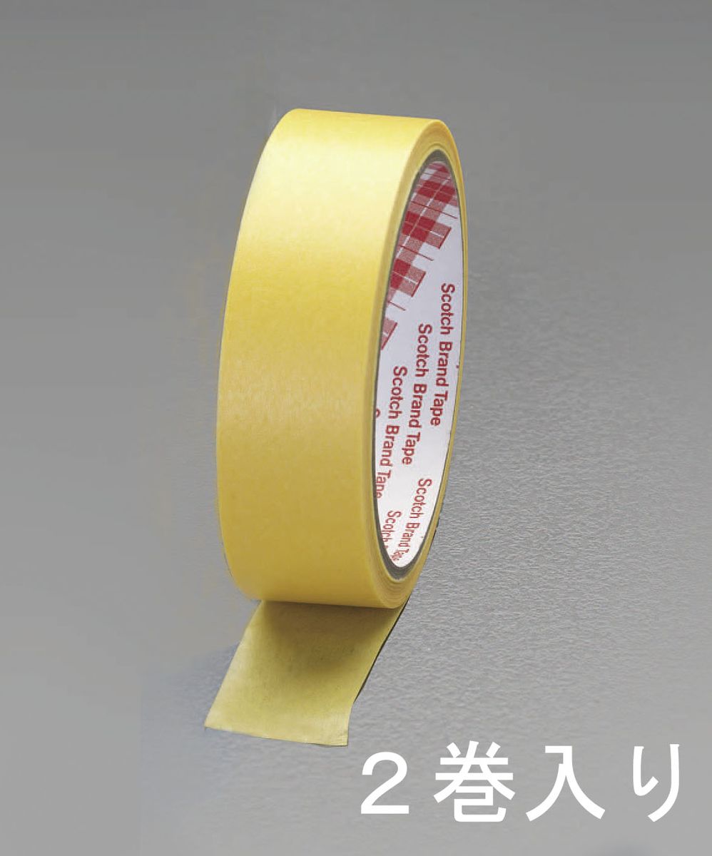 ●材質:基材:平面紙、粘着剤:アクリル系●長さ:18m●厚さ:0.08mm●幅:50mm塗装マスキング、仮固定に厚さが薄く、見切り良好入数は2巻入りです。000012231317 HD　
