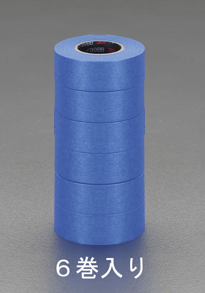 ●材質:基材:平面紙、粘着剤:特殊粘着剤●長さ:18m●厚さ:0.12mm●幅:21mm躯体シーリング用マスキングコンクリート・タイル・パネル用に入数は6巻入りです。000012231330 HD　