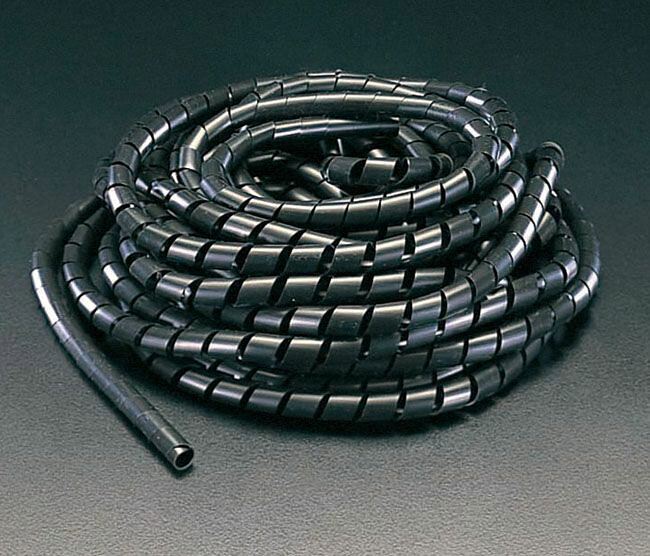 ●色:黒●内径:4mm●最大結束径:25mm●材質:ポリエチレン●全長:10m●耐熱温度:75℃電線などを簡単に束ねられます希望の長さにカットして使用して下さい。耐久性がありスパイラルの形状を保つ力があるので再利用も可能です。0000120...
