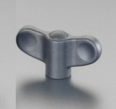 ●材質:ノブ:ポリアミド(ガラス繊維強化)、キャップ:ポリアミド、ねじ:黄銅●キャップ色:ブラック●ねじサイズ:M6●サイズ(mm):A:55、B:28、C:16RoHS対応品入数は1個入りです。000012092172 HD　