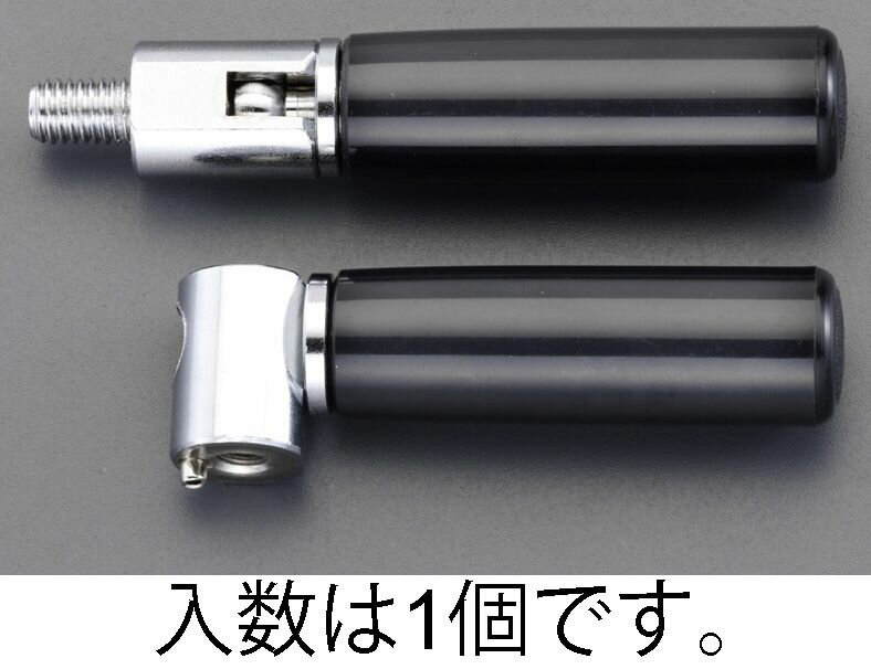 ●材質:グリップ:ポリアミド、シャンク:SUM22（クロムメッキ）●ねじサイズ:M8●サイズ(mm):A:22、B:77、E:7.9メスねじ折り曲げ式RoHS対応品000012070469 HD　