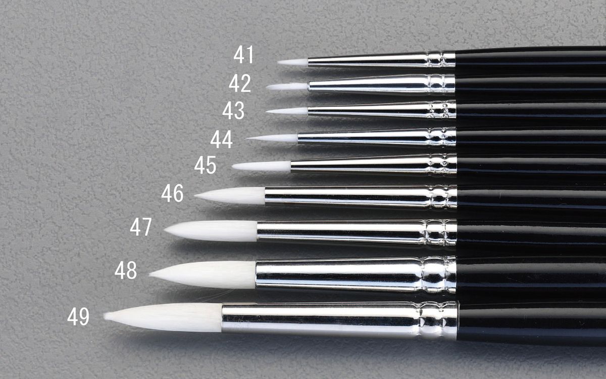 毛材質：タクロン毛全長：191mmサイズ：6号毛丈：15.9mm毛幅：4mm重量：4gレタリング、イラスト、塗り込み用漆柄000012223603 HD