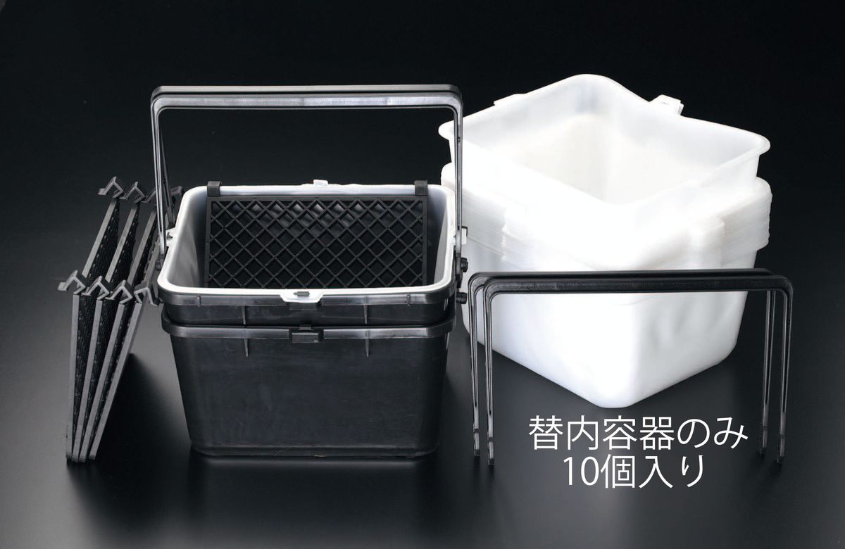 材質：プラスチック内寸：190（W）X230(D）X130（H）mm外寸：205（W）X245（D）X135（H）mm重量：348g（10枚で）入数：10枚入りEA109N-101用替内容器000012025863 HD　