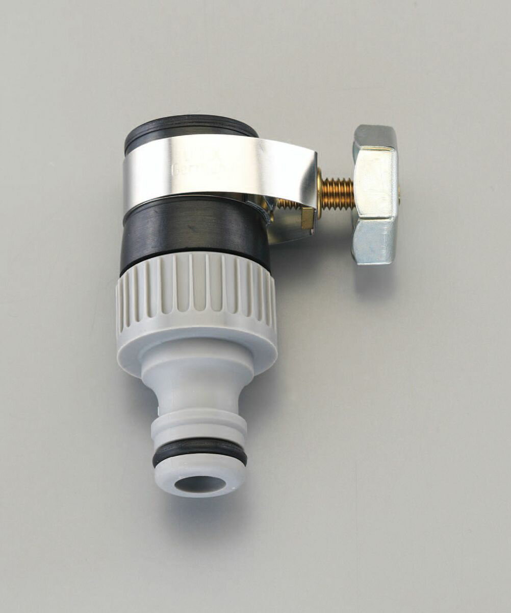 ●材質…ポリプロピレン、EPDM、ステンレス●流路内径…9mmカチッとワンタッチで蛇口につけられます。先端にネジのない水栓呼13のパイプ吐水口に差し込み、バンドで固定します。000012222808 HD　
