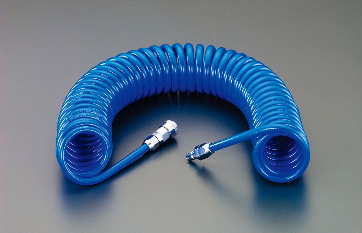 ●常用圧力:1.4MPa（200PSI）●材質:ウレタン樹脂●内径×外径:8×12mm●使用範囲:4.2m●重量:0.66kgプラグ、ソケット付000012234844 HD　