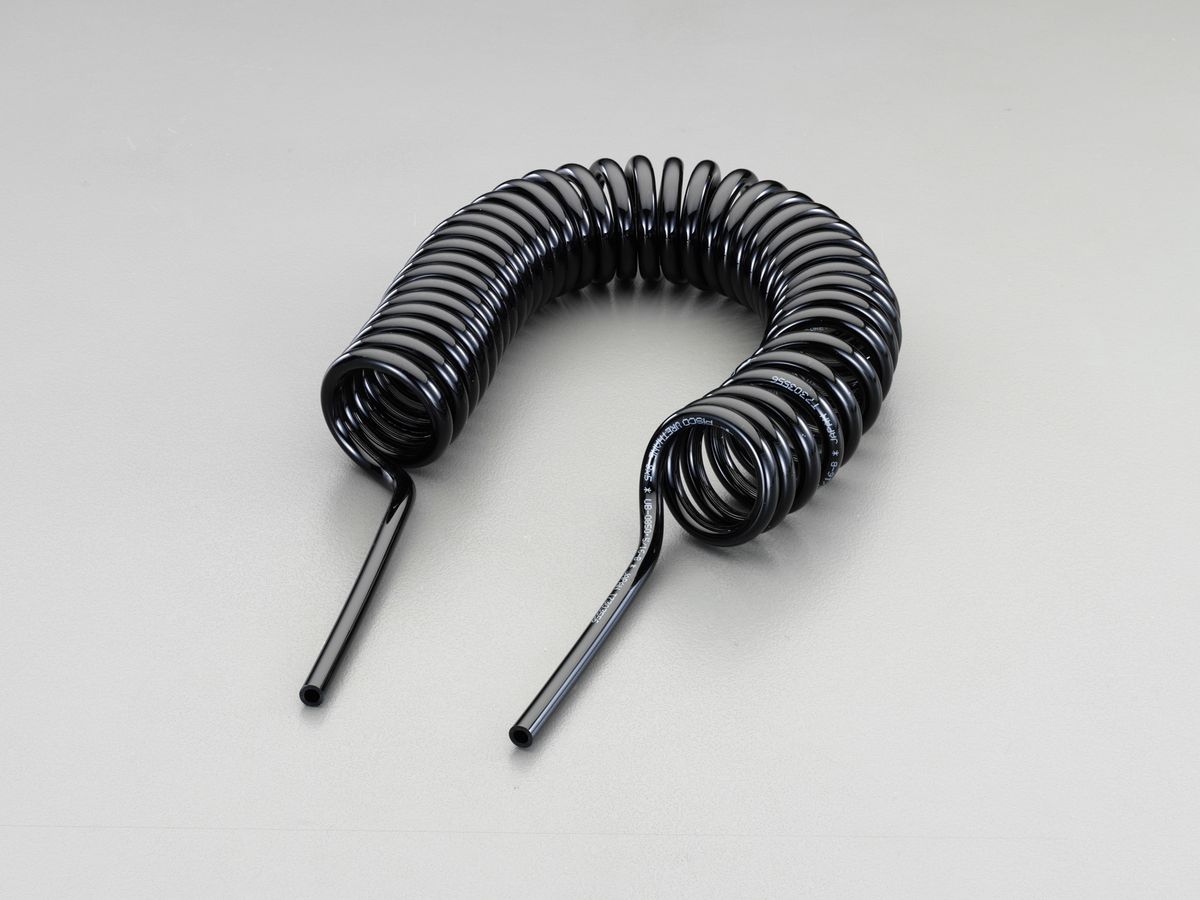 ●使用流体:空気、水（条件有）●最高使用圧力:0.8MPa●使用温度範囲:-15-60°C（凍結なきこと）●材質:ウレタン●内径×外径:4×6mm●全長:5m長さは、コイル加工前の長さになります。000012247759 HD　