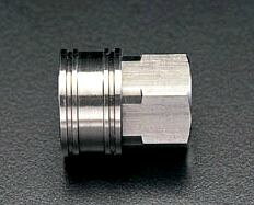 ●型:中圧型●材質:SUS304●取付ねじ:Rc（PT）3/8"●常用圧力:7.4MPaオーリング(NBR)バルブレス構造中圧型のプラグ、ソケットは同ねじサイズのみしか適合しません000012006644 HD　